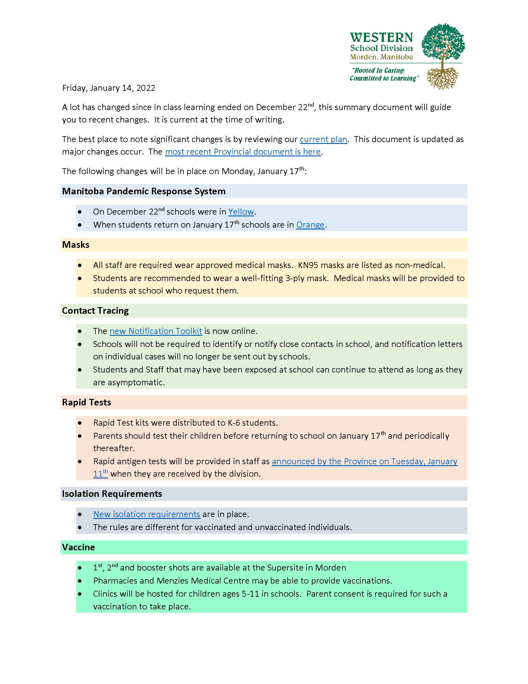 News Item - Western School Division